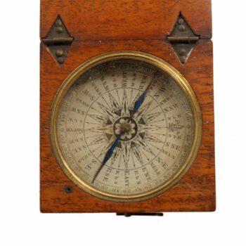 A surveying compass, c 1810 - Van Leest Antiques