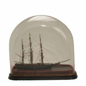 A pair domes with ship - Van Leest Antiques