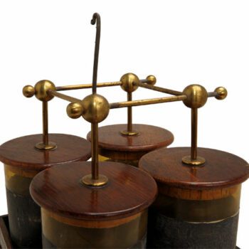 4 leyden jar battery - Van Leest Antiques