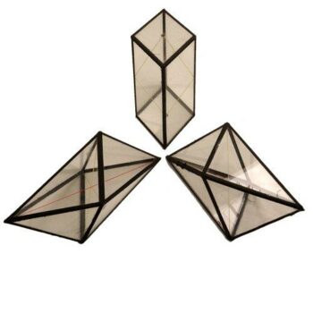 11 Glass crystall model c 1920s - Van Leest Antiques