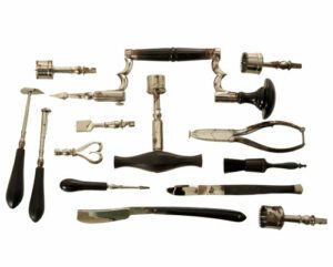 M. Gockel trepan set, 1820 - Van Leest Antiques