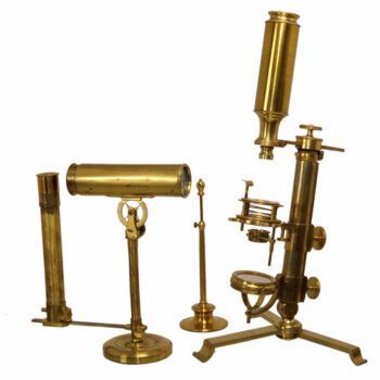 H. Hen microscope c 1800. - Van Leest Antiques