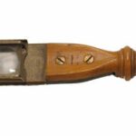 An antique skiascopy rack - Van Leest Antiques