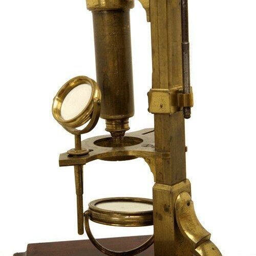 Shuttleworth cuff type compound microscoop c 1765 - Van Leest Antiques