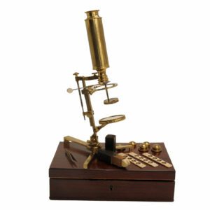 Dutch compound monocular microscope, jan paauw c 1760 - Van Leest Antiques
