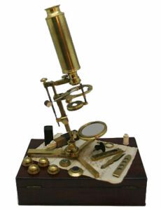 Dutch compound monocular microscope, jan paauw c 1760 - Van Leest Antiques