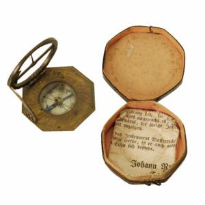 'Behringer' pocket sun-dial - Van Leest Antiques