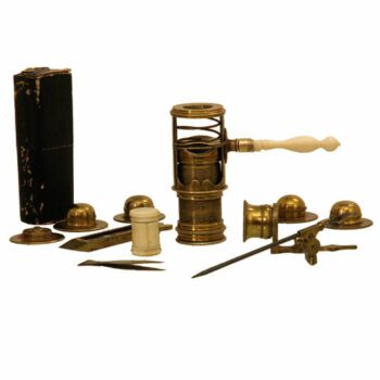 Screw barrel microscope, C 1740 - Van Leest Antiques