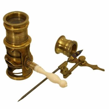 Screw barrel microscope, C 1740 - Van Leest Antiques