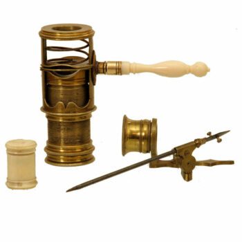 Screw barrel microscope, C 1740 - Van Leest Antiques