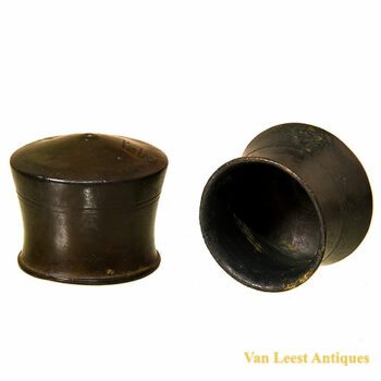 18th C bronze bloodletting cups 18th C bronze bloodletting cups