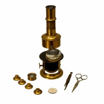 drum microscope in original case. drum microscope