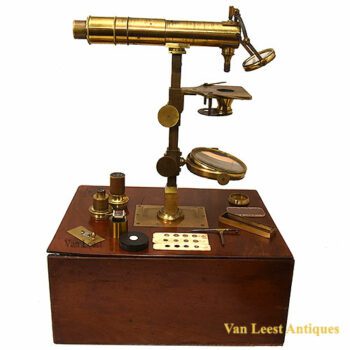 Horizontal microscope Chevallier 19th