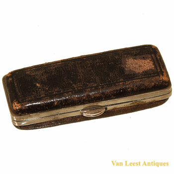 A Pravaz hypodermic syringe in case. The syringe