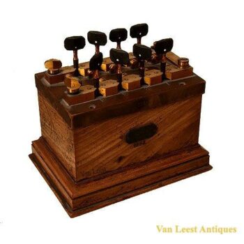 Neusilber resistance block, 1869 - Van Leest Antiques