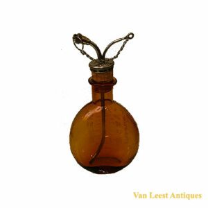 Anesthesia chloroform amber glass bottle.