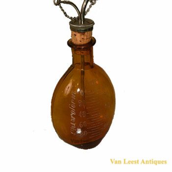 Anesthesia chloroform amber glass bottle.