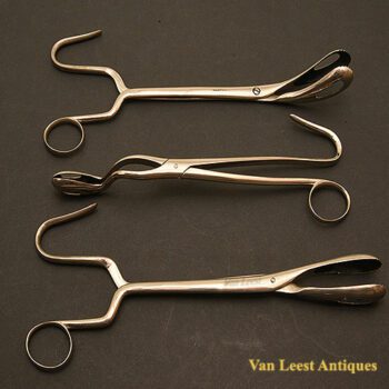 Three different bladder stone forceps by Klein - Van Leest Antiques ...