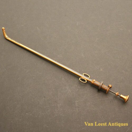 A rareBrass gilted steel Lithotome Lithotrite