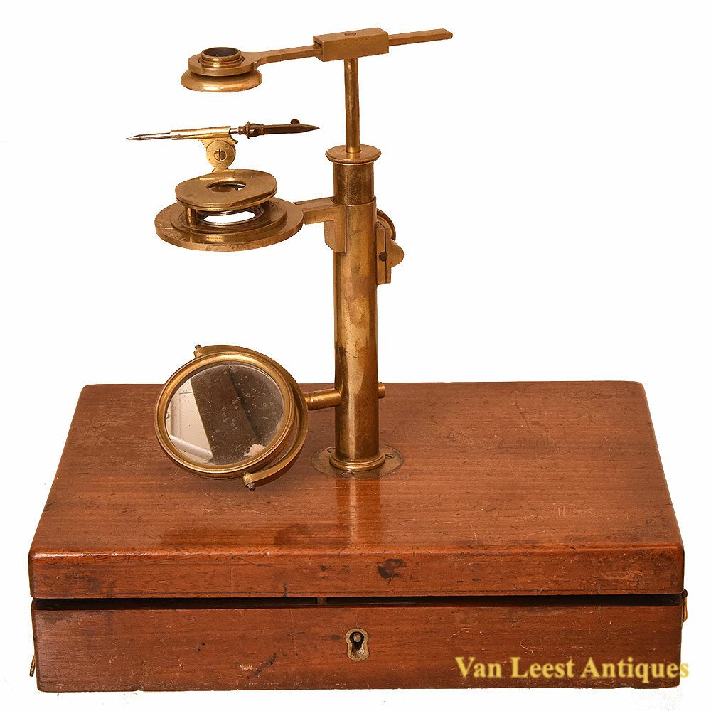 Screw barrel microscope - Van Leest Antiques