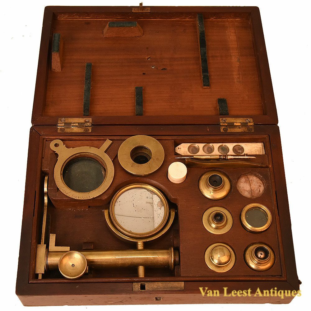 Dollond aquatic Ellis type microscope - Van Leest Antiques