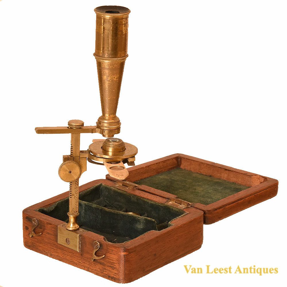 Screw barrel microscope - Van Leest Antiques