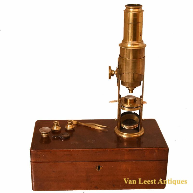 Screw barrel microscope - Van Leest Antiques